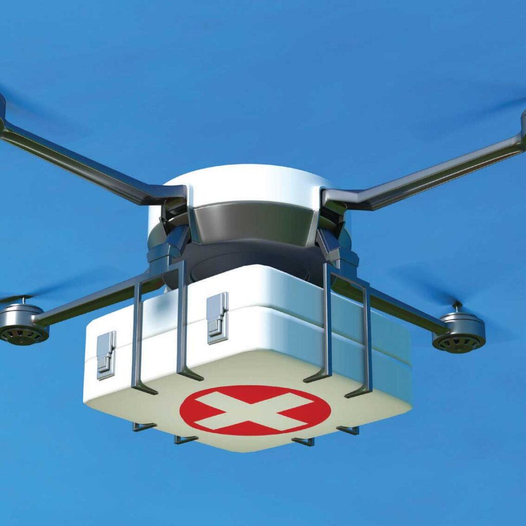 Drones deliver medicines to patients in the UK - ابتكر